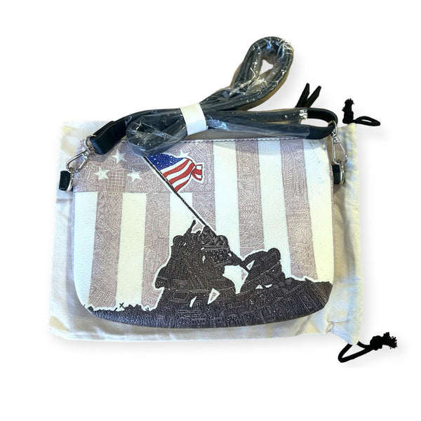 Crossbody Purse - Raising the Flag - Viz Art Ink