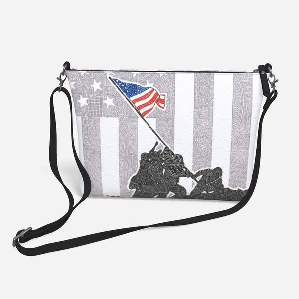 Crossbody Purse - Raising the Flag - Viz Art Ink