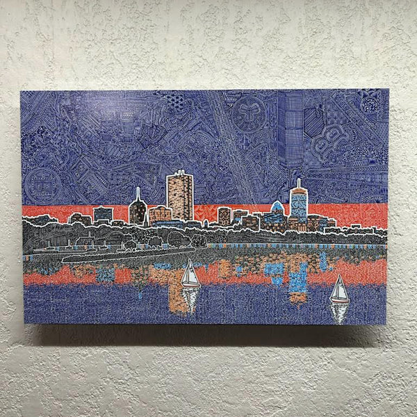 Art Print - Back Bay in Boston - Viz Art Ink