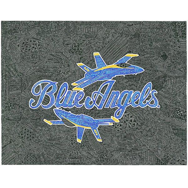 Art Print - Blue Angels - Viz Art Ink